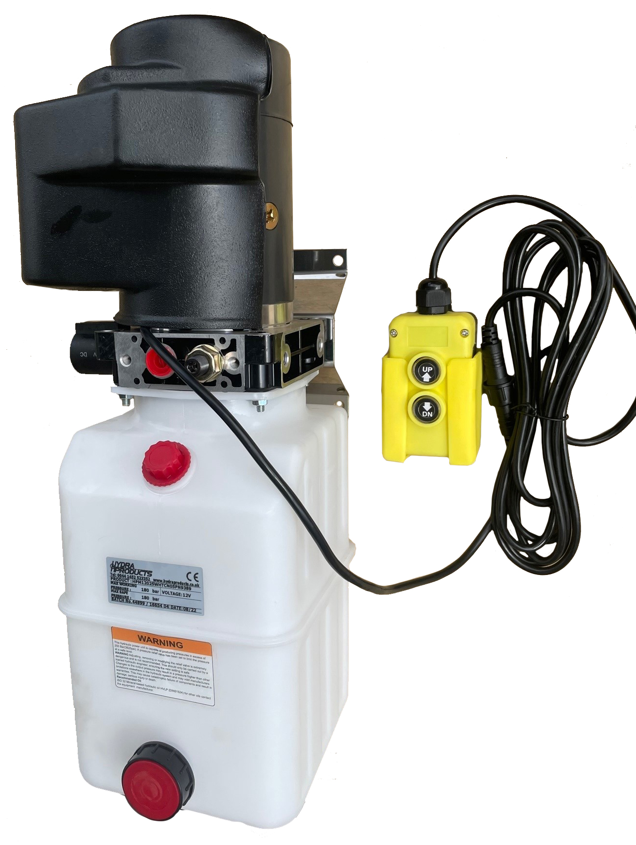 Hydraulic Tipper Power Pack 12V 5L Plastic Tank - G-Tec Trailers ...